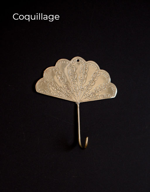 Patère murale dorée | Décoration murale - Eniamor