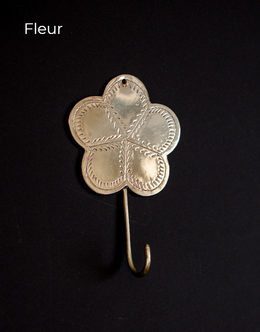 Patère murale dorée | Décoration murale - Eniamor