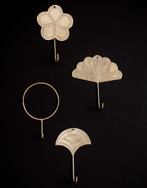 Patère murale dorée | Décoration murale - Eniamor